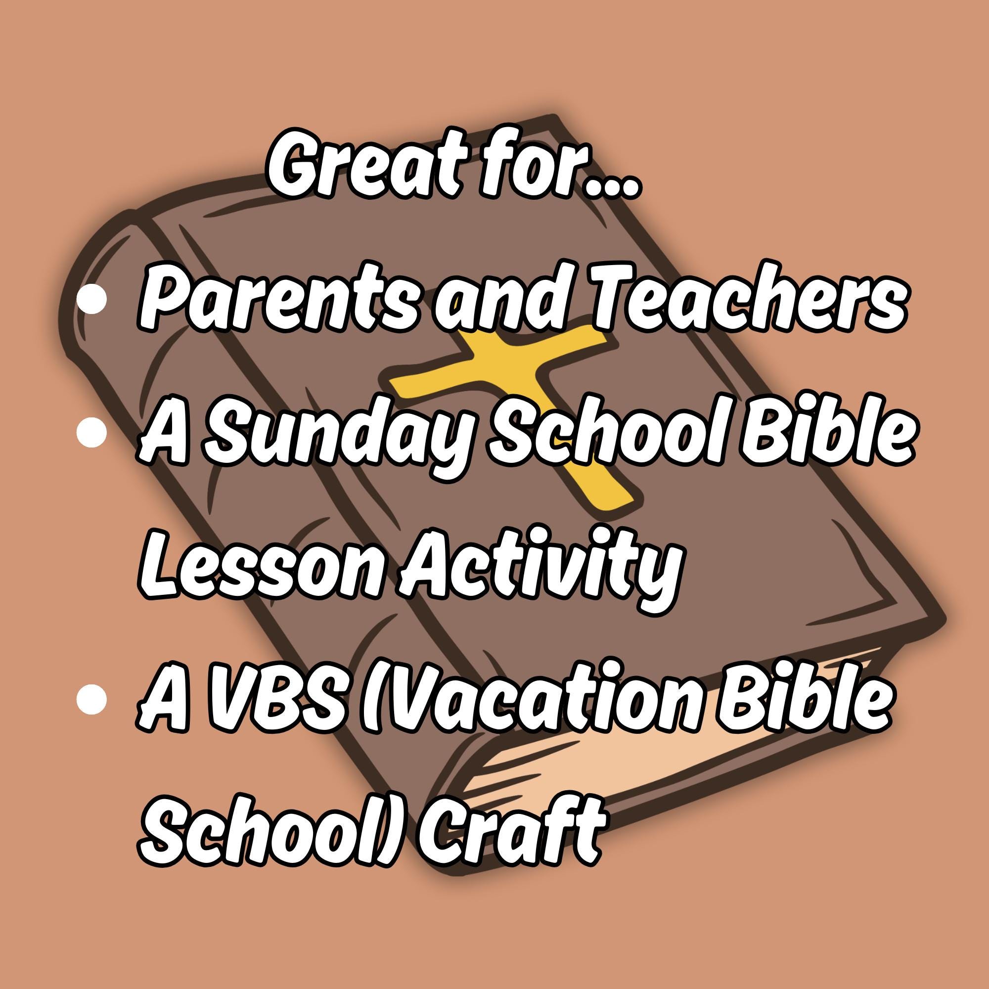 Holy Bible Fan Craft for Kids Sunday School Lesson, Word of God ...