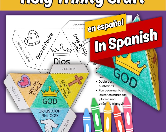 How to Pray Fan Craft IN SPANISH for Kids Sunday School Bible Lesson ...