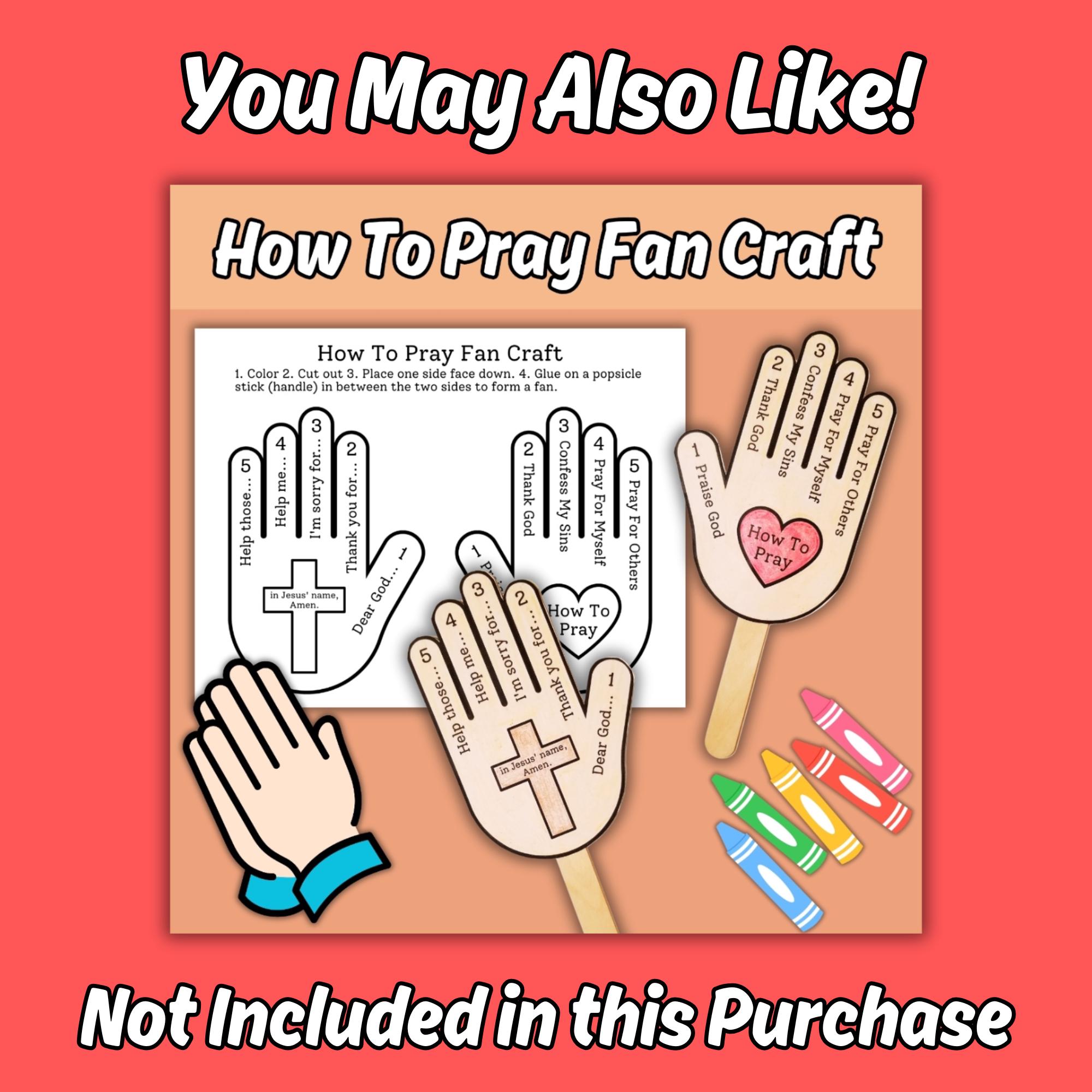 Teach Me to Pray Printable Children's Church Activity for Kids Sunday ...