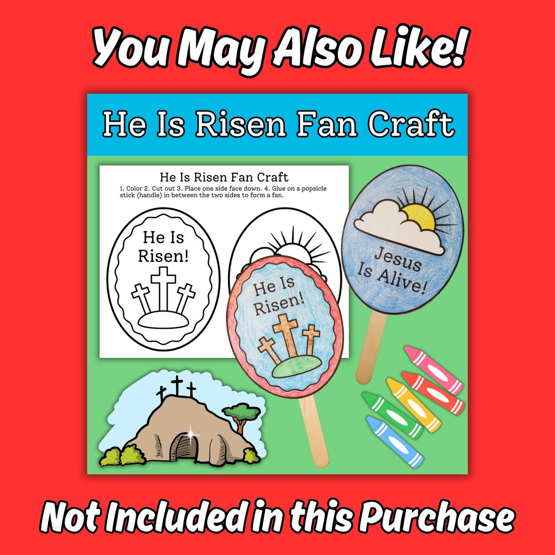 The Empty Tomb Craft for Kids Sunday School Bible Lesson, Resurrection ...