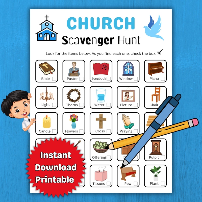 Fall Church Scavenger Hunt - Etsy