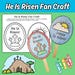 He is Risen Fan Craft for Kids Sunday School Bible Lesson, the ...