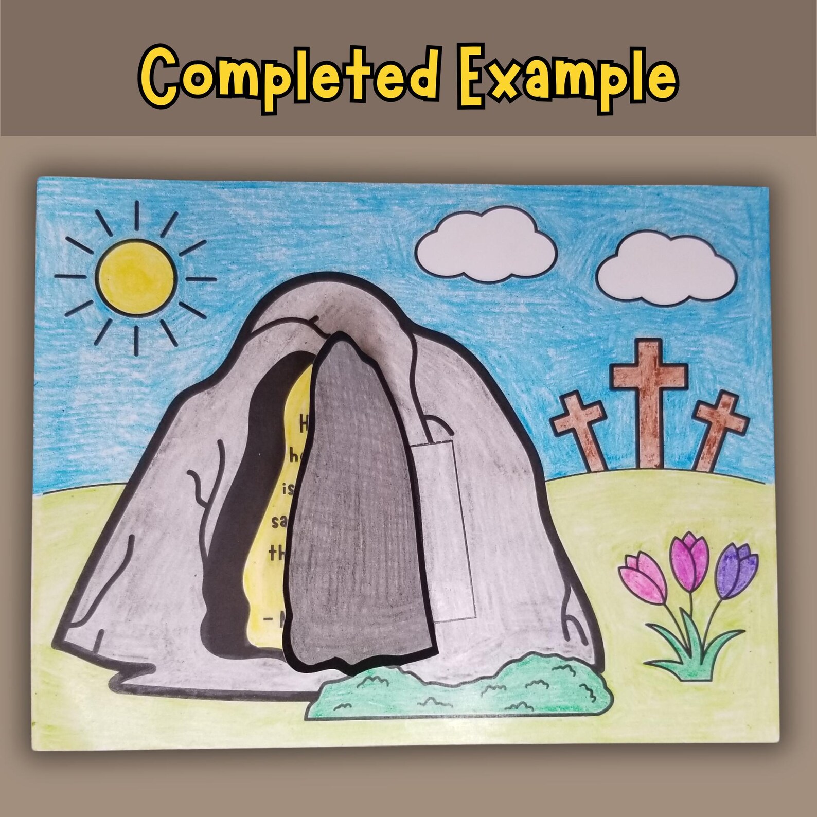 The Empty Tomb Craft for Kids Sunday School Bible Lesson, Resurrection ...