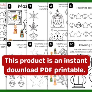 25 Christ Centered Christmas Activity Pages, Christ Centered Countdown ...