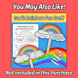 Church Fan Craft for Kids Sunday School Bible Lesson, Printable Color ...