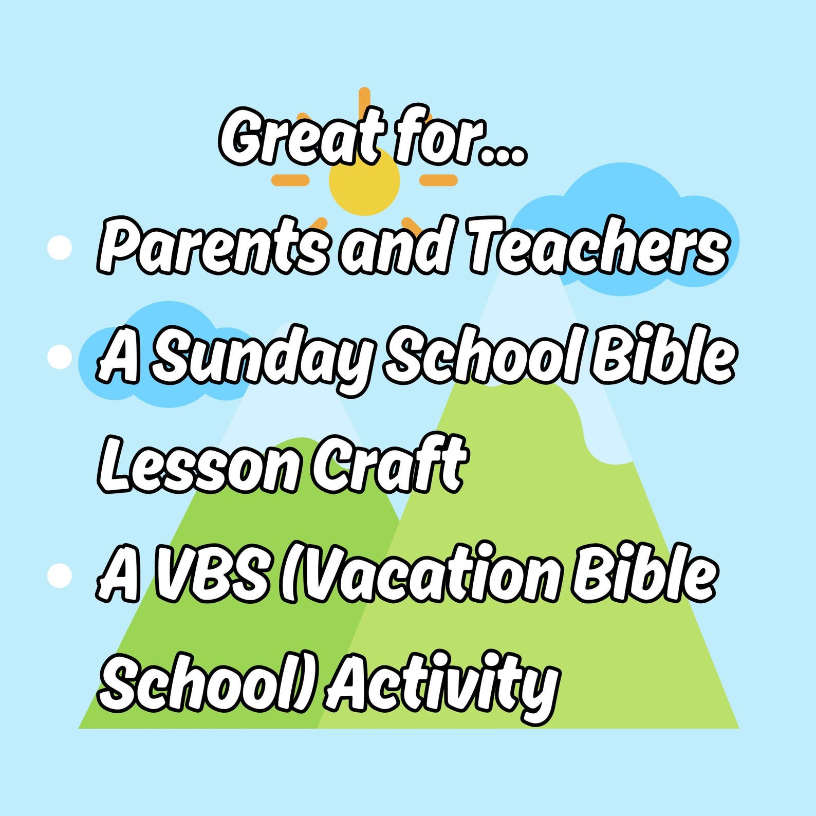 Faith Can Move A Mountain Craft Printable for Kids Sunday School Bible ...