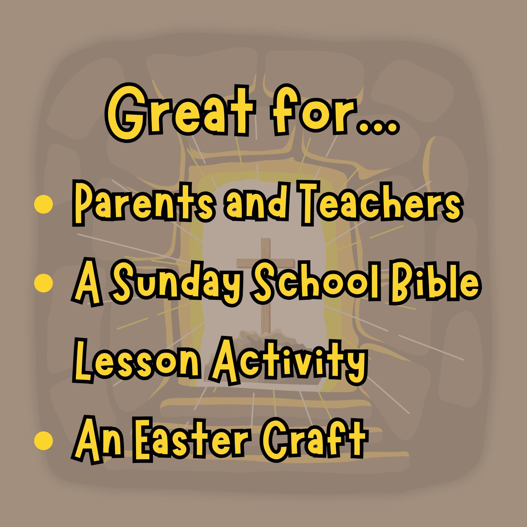 The Empty Tomb Craft for Kids Sunday School Bible Lesson, Resurrection ...