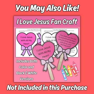 Jesus Loves Me This Much Craft for Kids Sunday School Bible Lesson ...