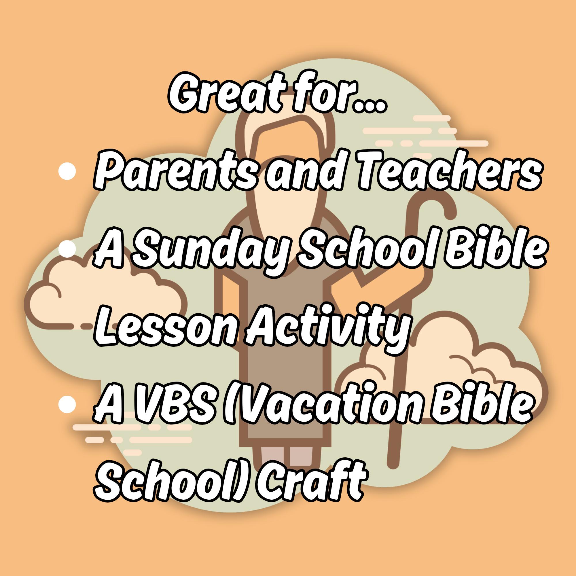 Methuselah Printable Bible Story Craft for Kids Sunday School Lesson ...