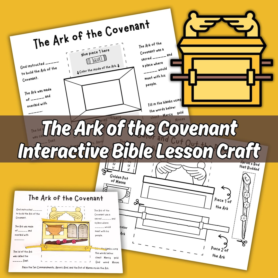 The Ark of the Covenant Kids Interactive Bible Lesson Craft Activity ...