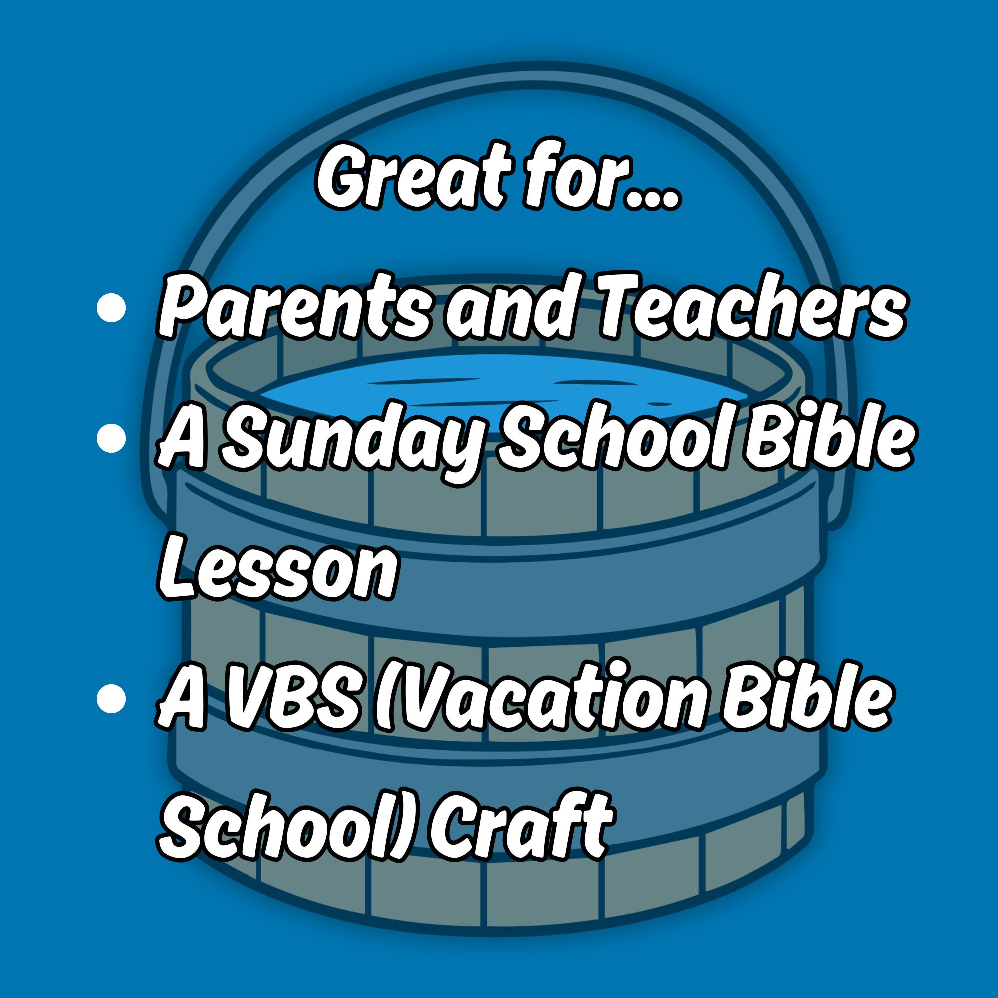 Jesus is the Living Water Bible Craft Printable for Kids Sunday School ...