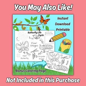 Butterfly Paper Bracelets Printable Craft for Kids Butterfly Themed ...