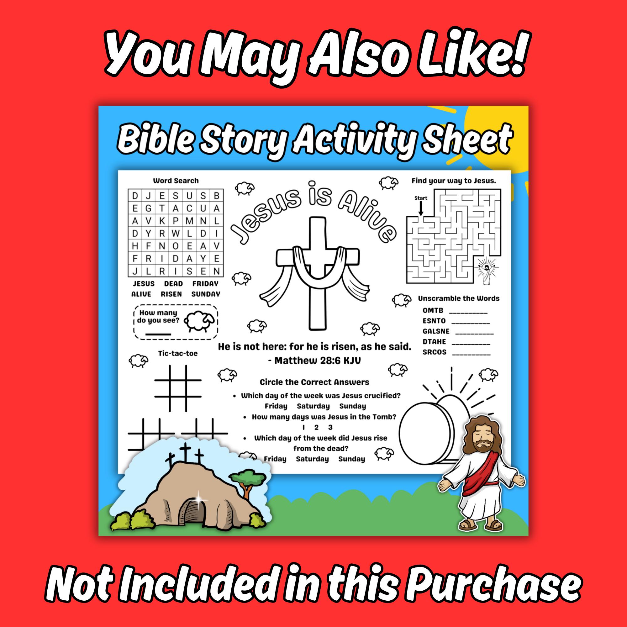 He is Risen Easter Fan Craft for Kids Sunday School Bible Lesson ...