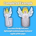 Christmas Angel Craft for Kids Sunday School Bible Lesson, Luke 2:11 ...