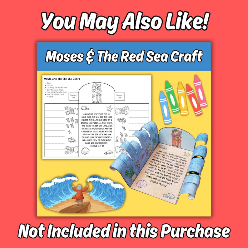 Baby Moses Printable Bible Story Craft for Kids Sunday School Lesson ...