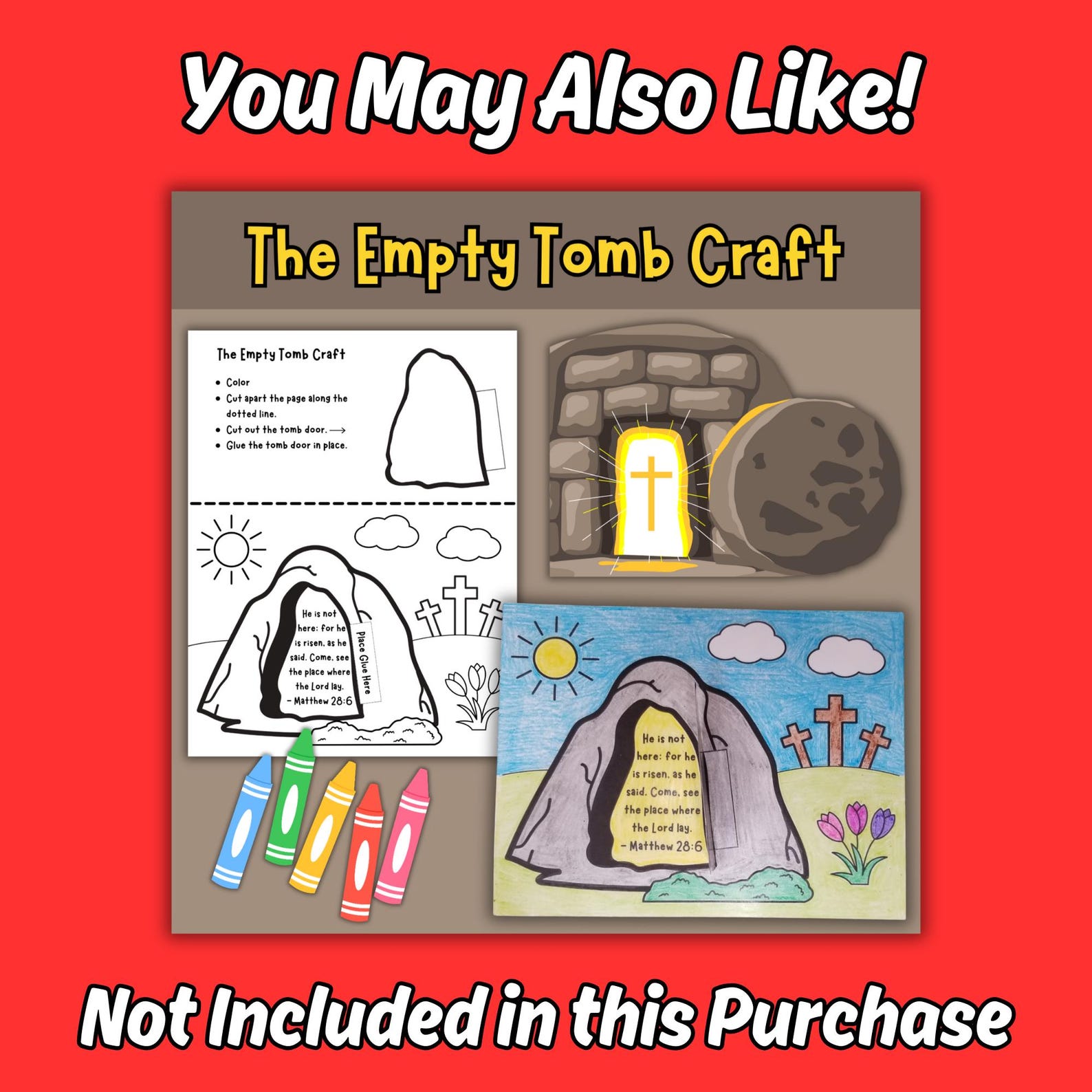 The Resurrection of Jesus Bible Story Lesson Printable Activity ...