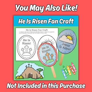 Church Fan Craft for Kids Sunday School Bible Lesson, Printable Color ...