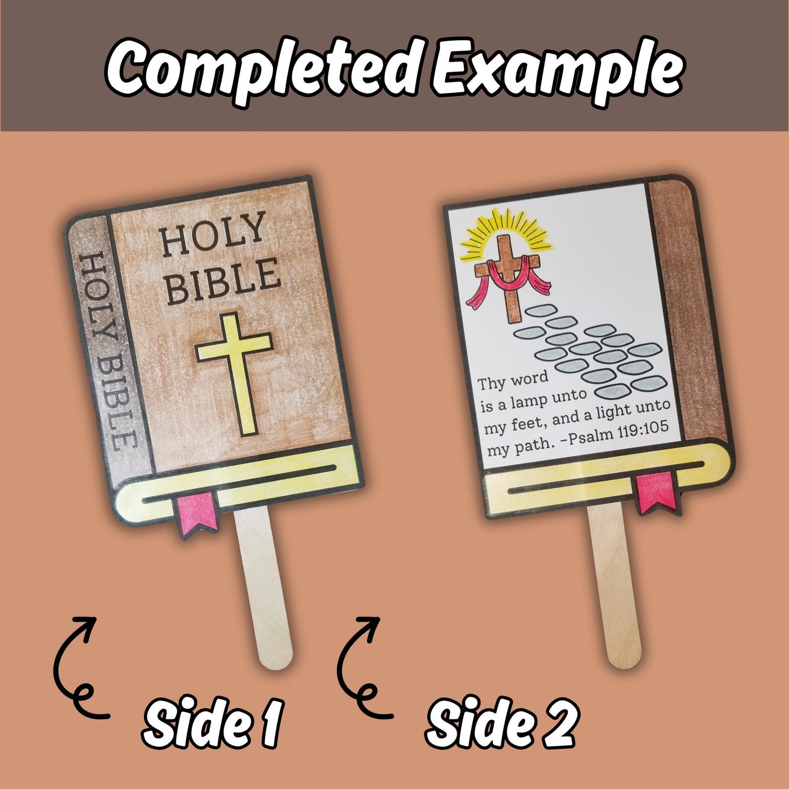 Holy Bible Fan Craft for Kids Sunday School Lesson, Word of God ...