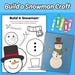 Build A Snowman Printable Winter Activity for Kids, Snowman Color, Cut ...
