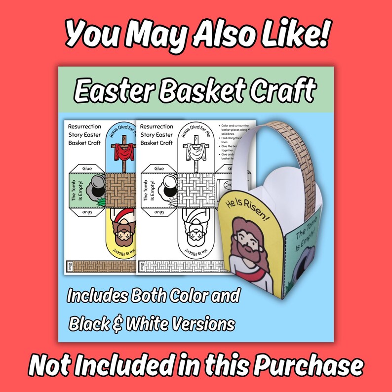 The Resurrection of Jesus Bible Story Lesson Printable Activity ...