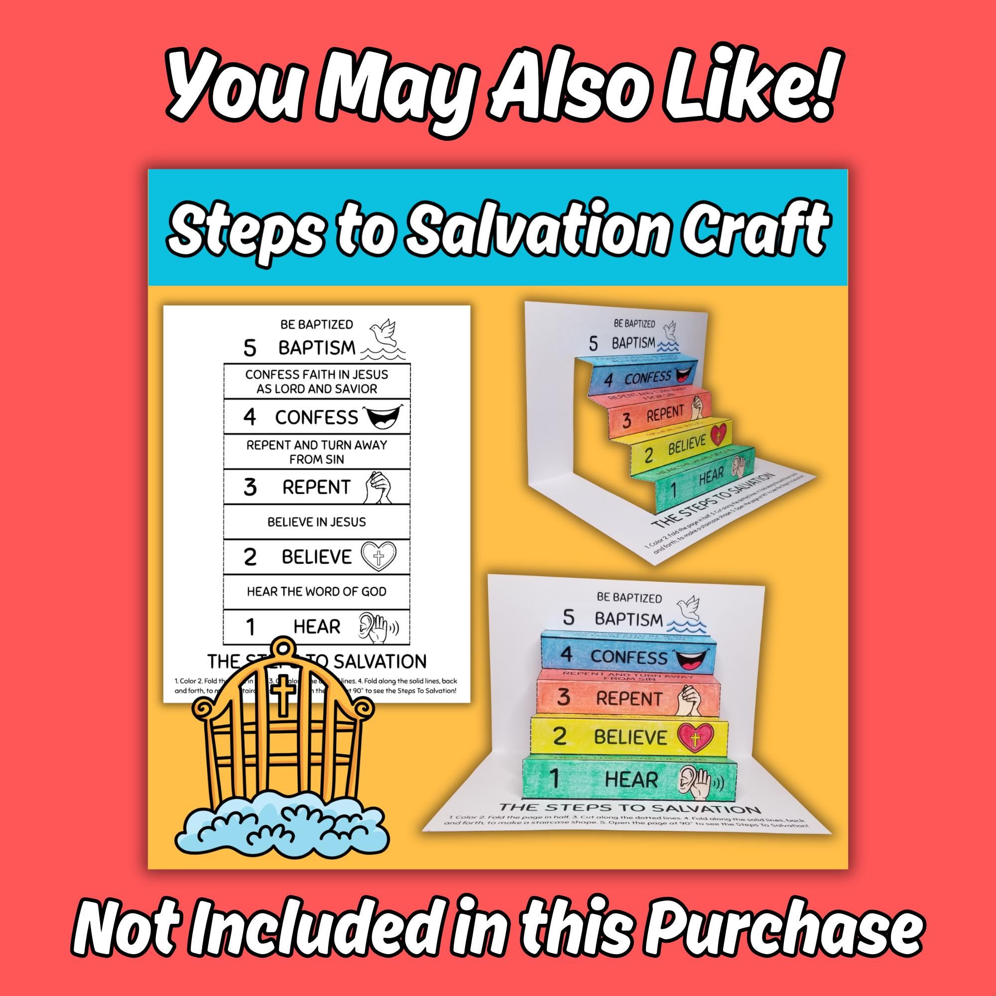 The Road to Salvation Printable Craft for Kids Sunday School Bible ...