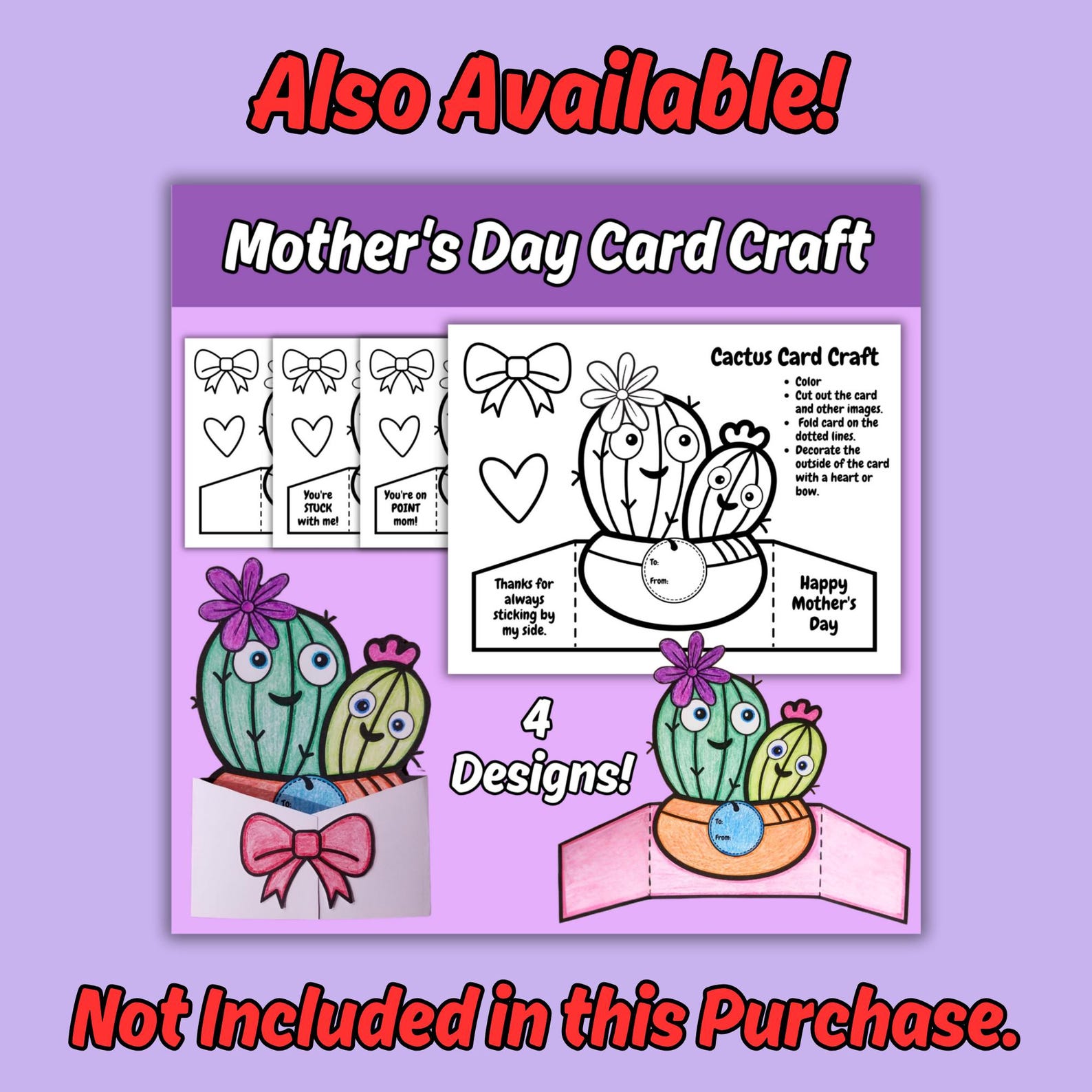 Mother's Day Flower Pot Craft Printable Activity for Kids Mother's Day ...
