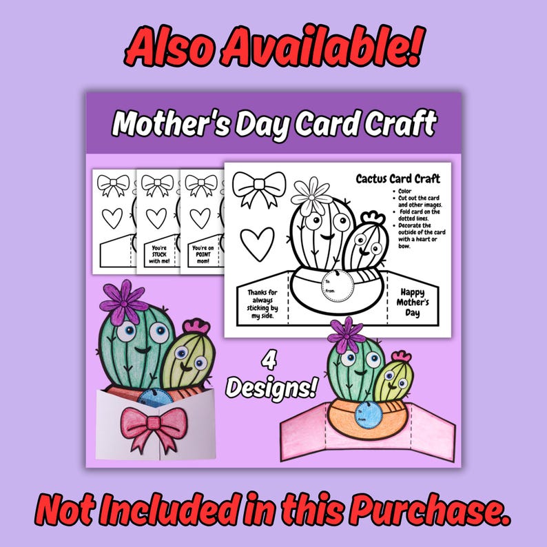 Mother's Day Flower Pot Craft Printable Activity for Kids Mother's Day ...