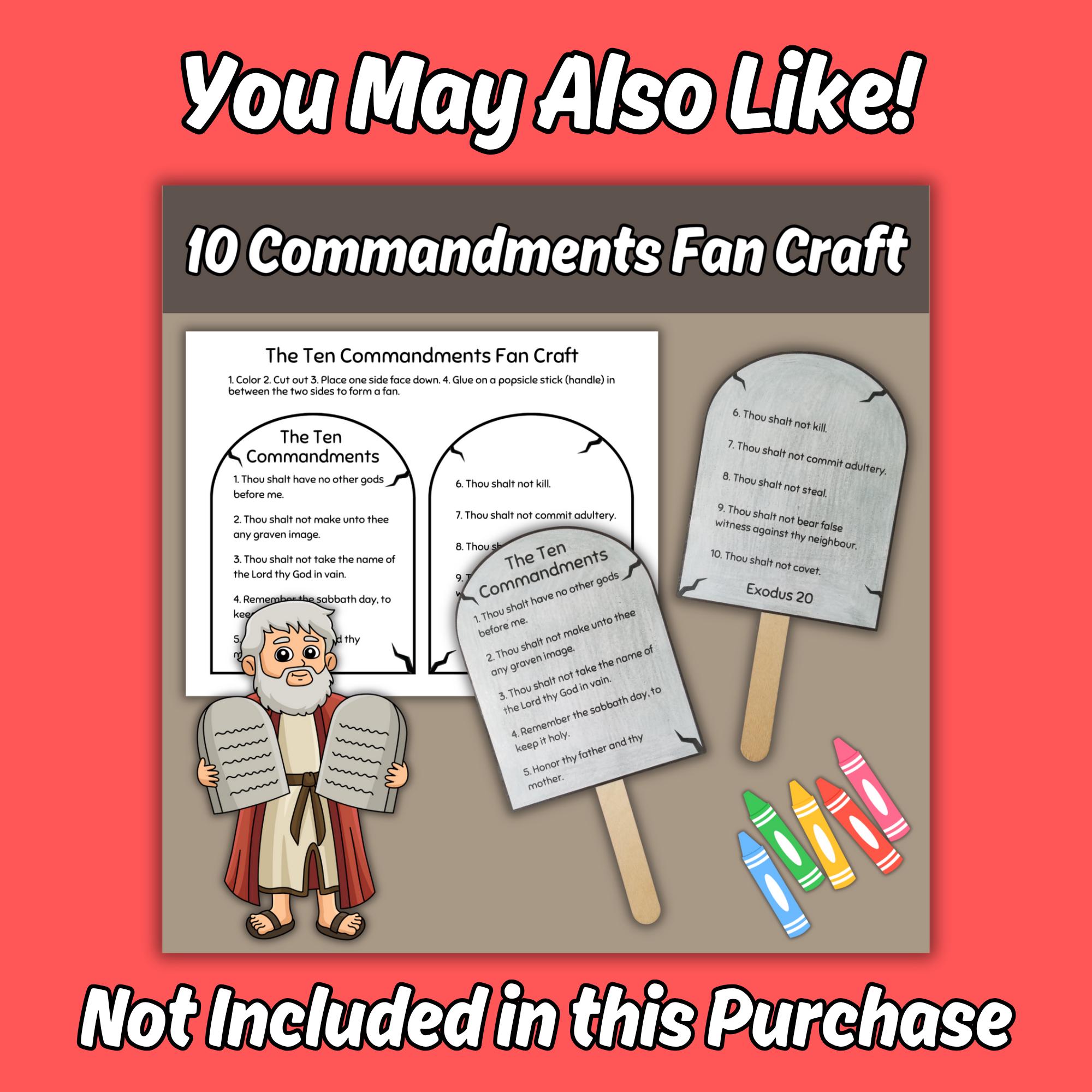 Holy Bible Fan Craft for Kids Sunday School Lesson, Word of God ...