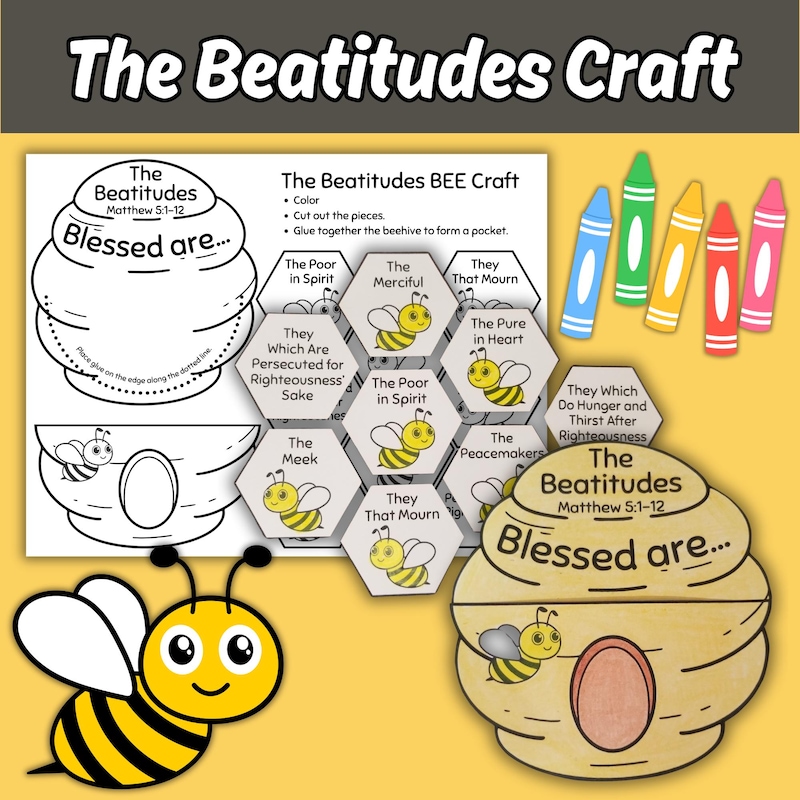 Beatitudes for Preschool - Etsy