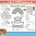Noah's Ark Kids Printable Activity Sheet, Bible Story Coloring Activity ...