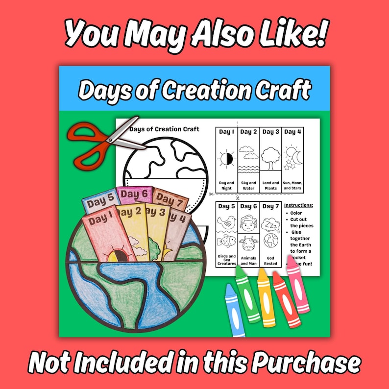 The Creation Kids Activity Sheet, Bible Story Coloring Activity Page ...