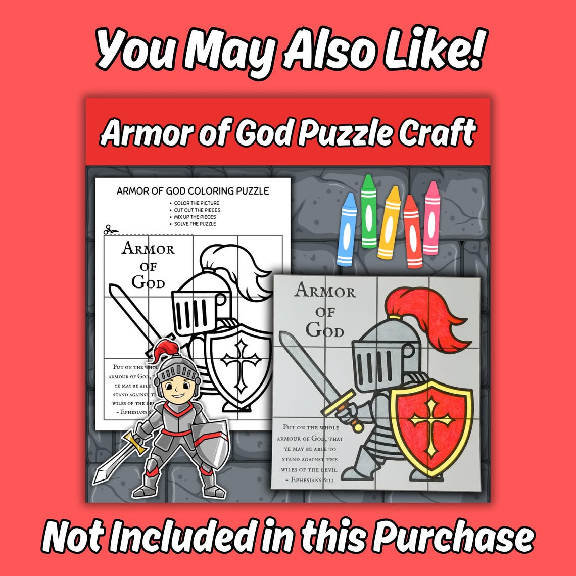 Armor of God Sunday School Bible Lesson Coloring Page for Kids ...