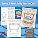 Jesus is the Living Water Bible Craft Printable for Kids Sunday School ...