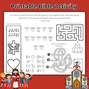 Jesus Saves Kids Printable Activity Sheet, Bible Coloring Activity Page ...