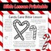 Candy Cane Bible Lesson Coloring Activity Worksheet for Kids, Jesus ...