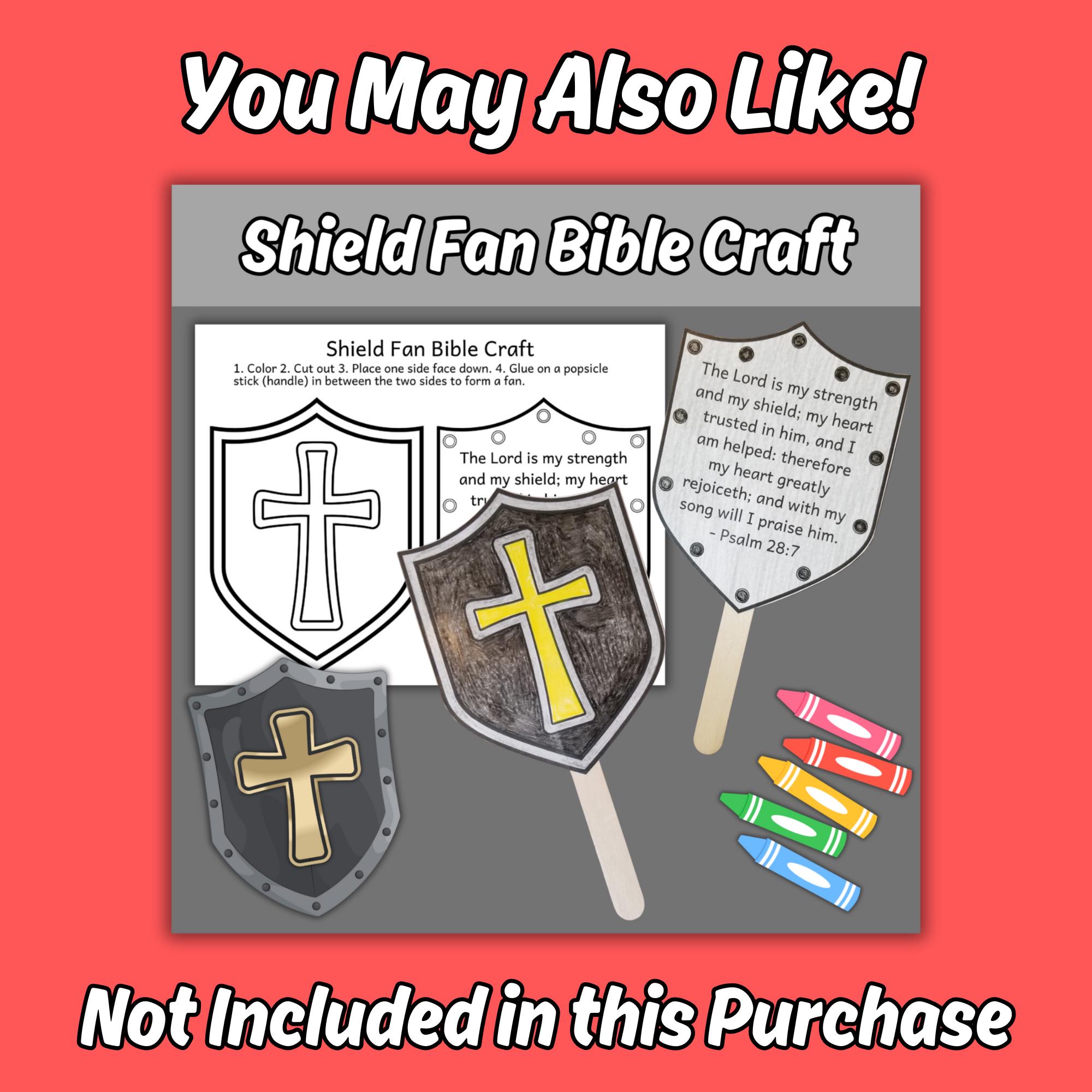 Holy Bible Fan Craft for Kids Sunday School Lesson, Word of God ...