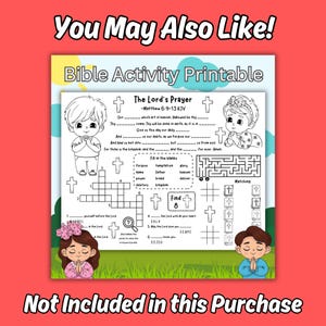 Teach Me to Pray Printable Church Activity for Kids Sunday School Bible ...