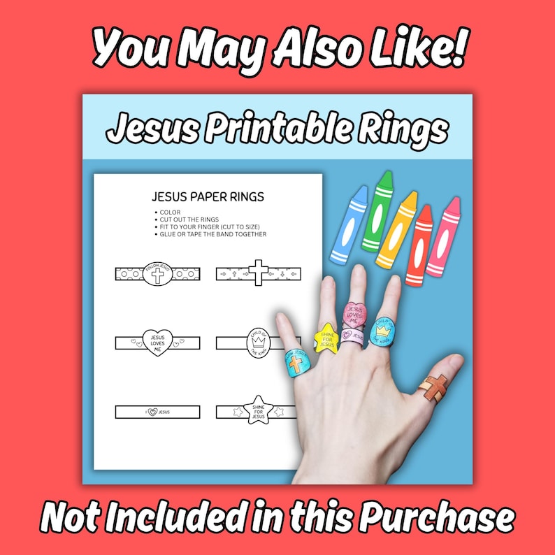Christian Printable Paper Bracelets Craft for Kids Sunday School Bible ...