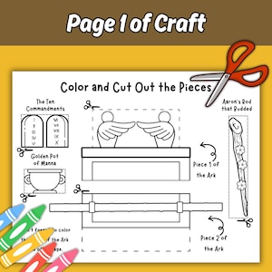 The Ark of the Covenant Kids Interactive Bible Lesson Craft Activity ...