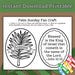 Palm Sunday Fan Craft for Kids Sunday School Bible Lesson, Palm Sunday ...