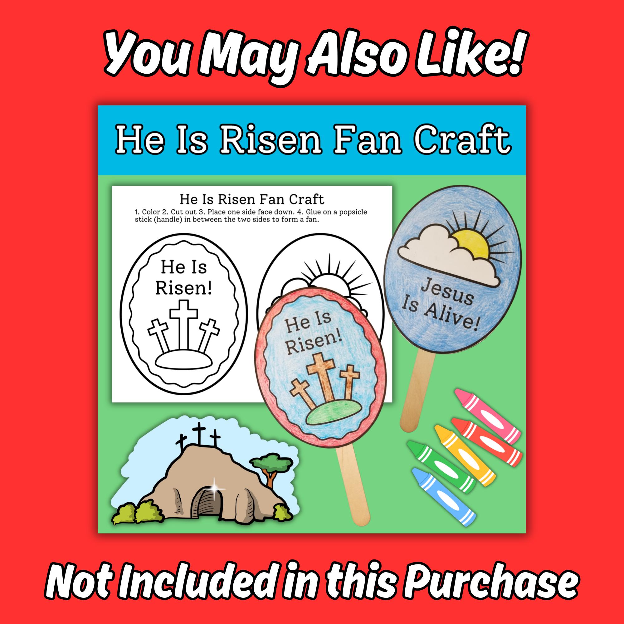 The Resurrection of Jesus Bible Story Lesson Printable Activity ...