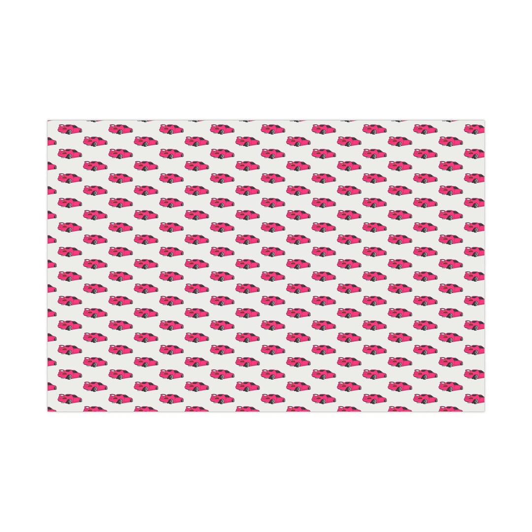 Pink Honda Del Sol Gift Wrap Wrapping Paper for Car Guys and Car Girls ...