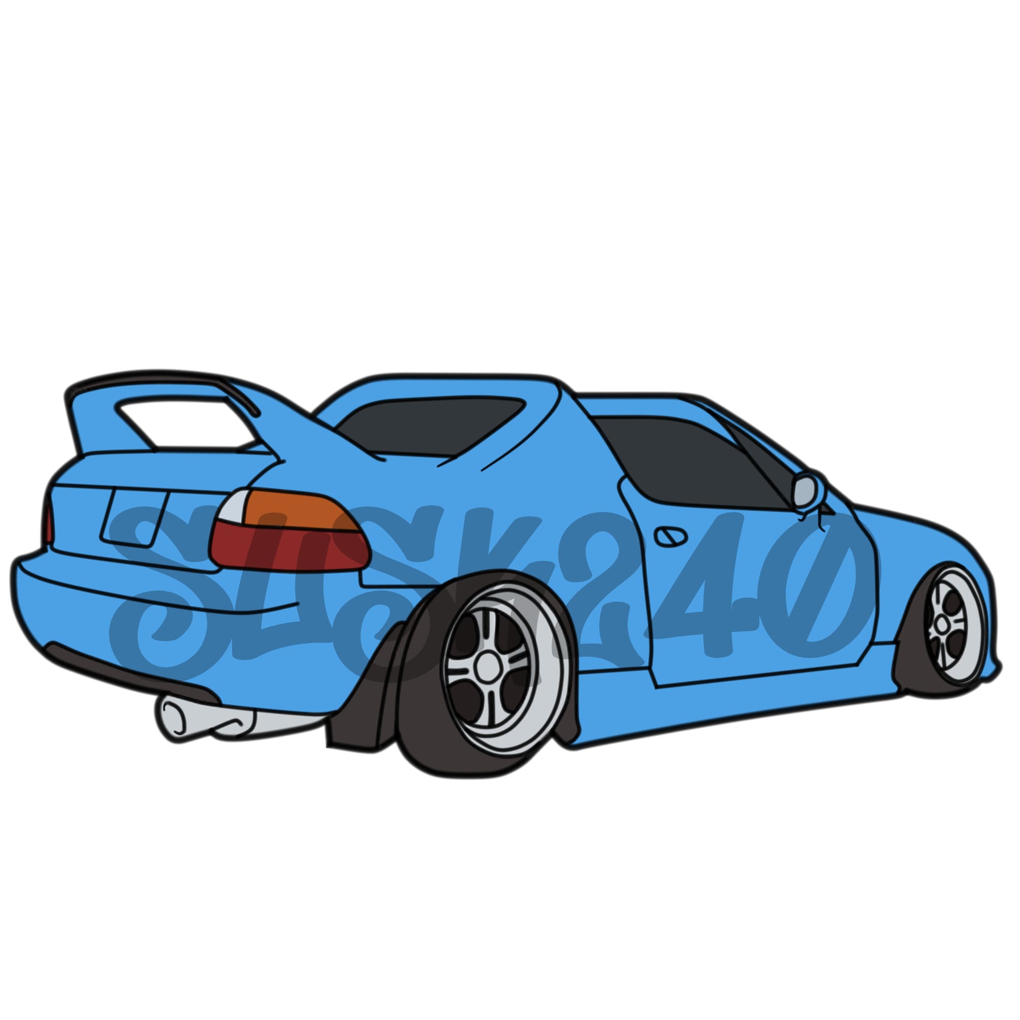 Jdm Del Sol Car Honda Embroidery File Digital File Only - Etsy
