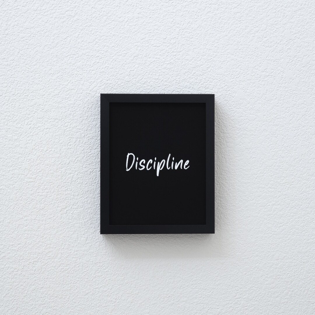 Discipline 8x10 Framed Print Office Wall Art Home Office Print ...