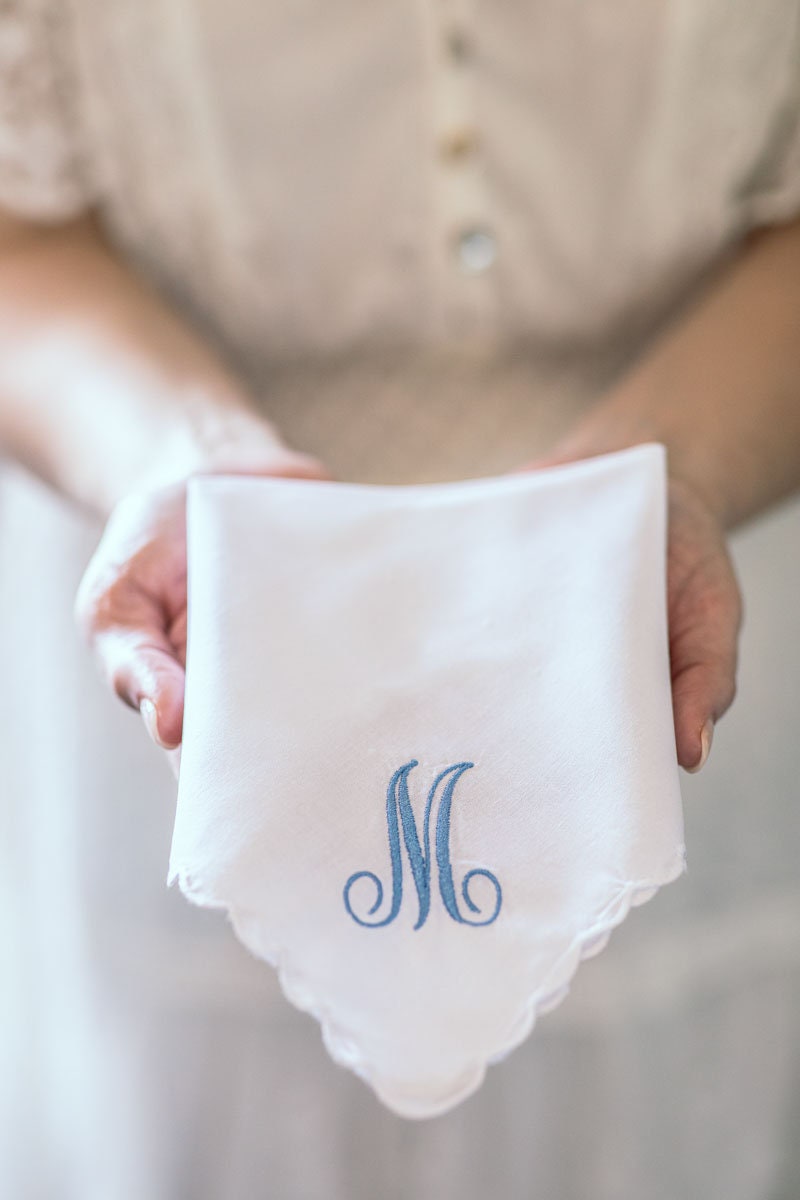 Custom Wedding Handkerchief for Bride | Threads & Honey - Etsy