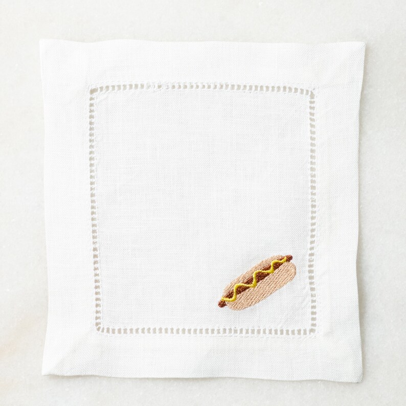 Taco, Cheeseburger, Pepperoni Pizza and Hotdog Collection | 100% Linen ...