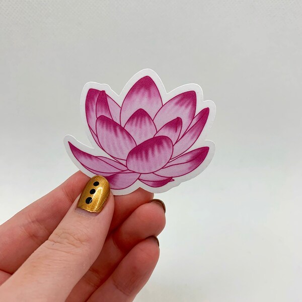 Lotus Flower Sticker - Etsy