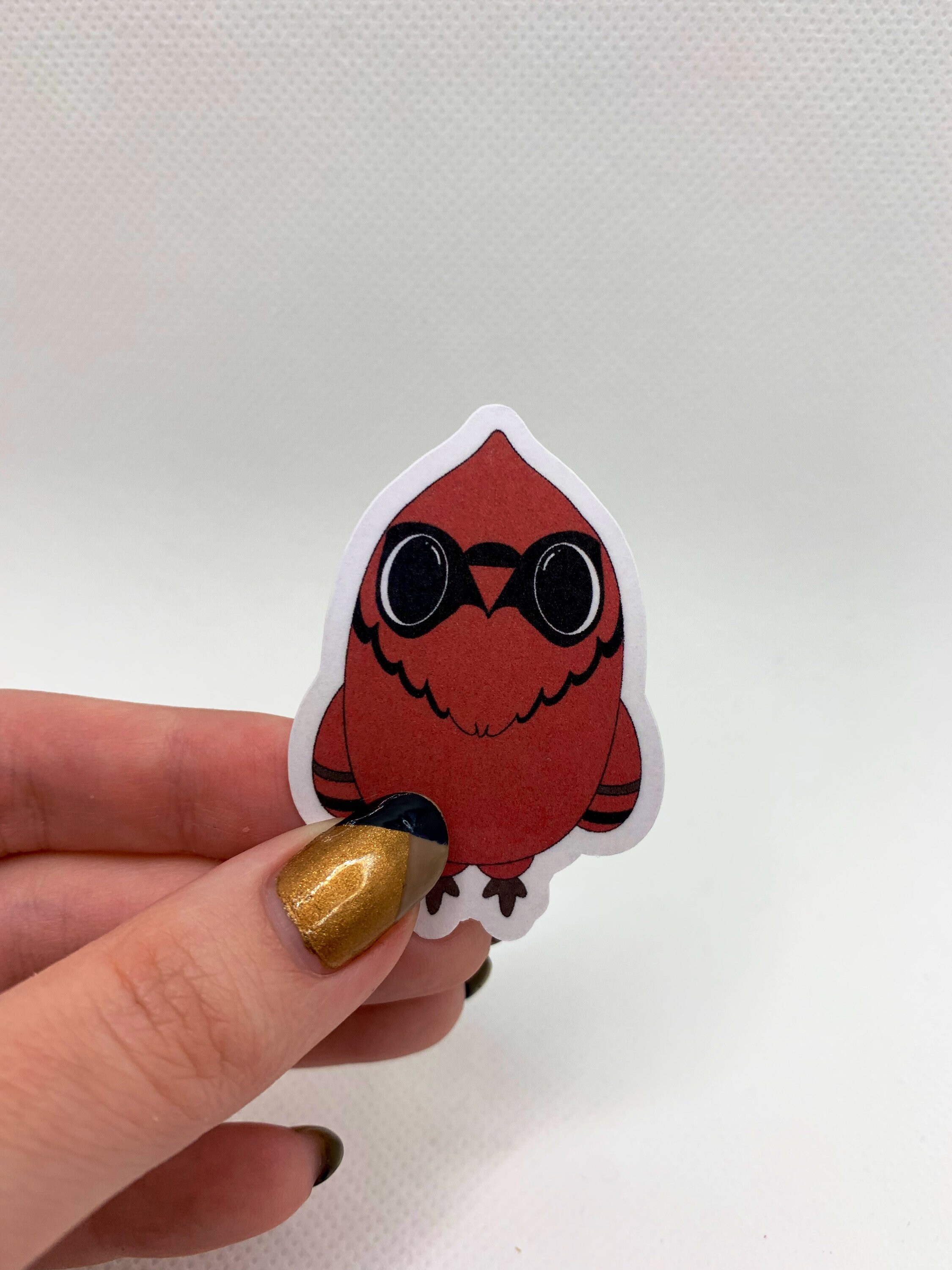 Cute Derpy Red Cardinal Sticker Cute Animals Adorable Animal - Etsy