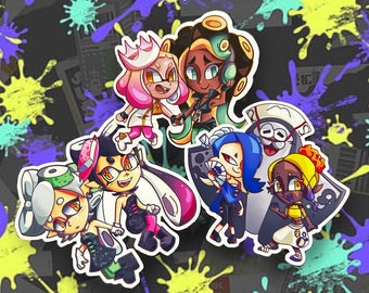 Splatoon Idol Vinyl Stickers - Etsy