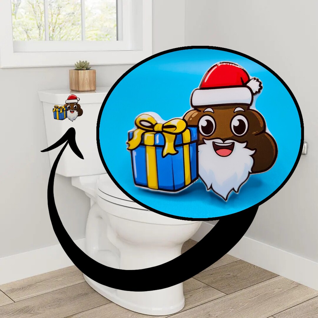 Christmas Poop Flush Buddy Toilet Handle - Etsy